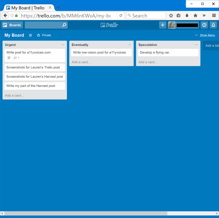 Task Management: the Trello Experience - AccessibilityOz